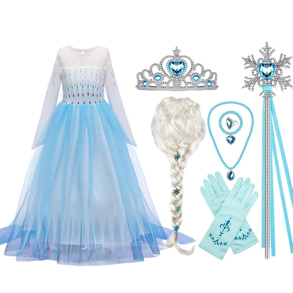 Girls Birthday Party Fancy Elsa Dress Costumes Collection Halloween ...