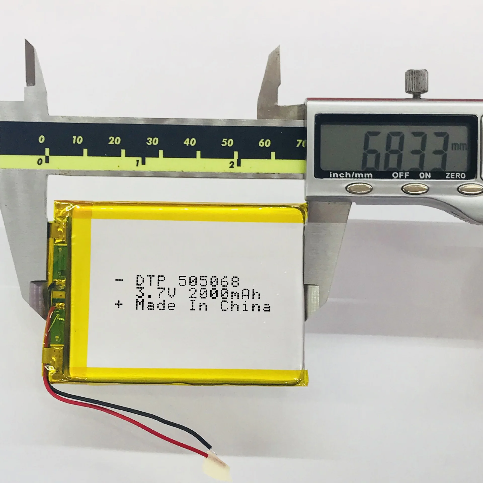 Dtp 505068 3.7v 2000mah Lipo Battery Rechargeable Li Polymer Battery - Buy Lithium Polymer Ion ...