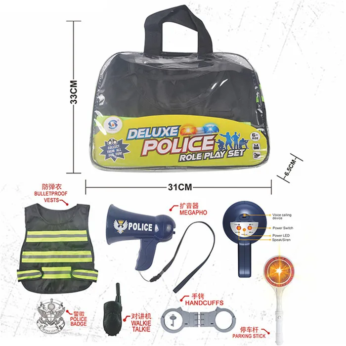 Hot Selling Police Bulletproof Vests Toys for Kids Play