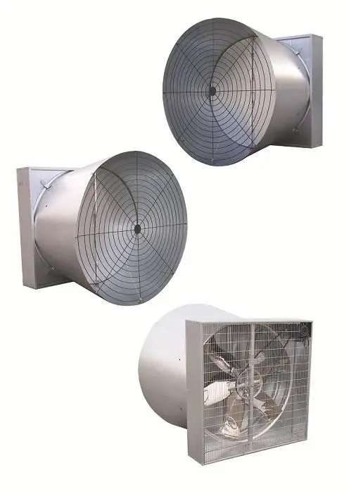 Cone Type Extractor Chicken House Fan With Butterfly Broiler Farm ...