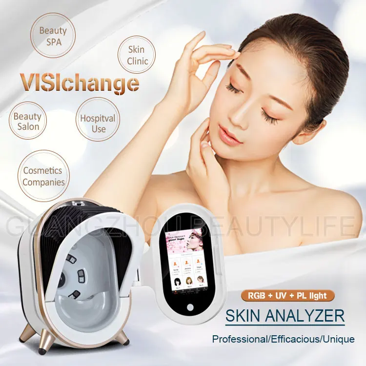 Professional Facial Skin Color Tester Skin Sensor Skin Analyzer Machine ...