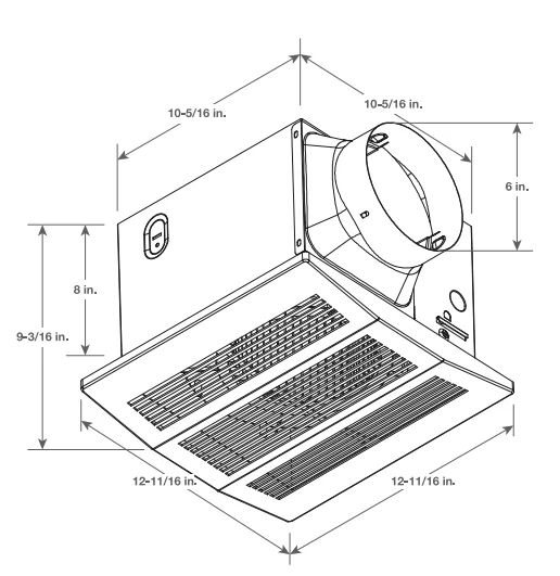 BPT18-44A-4/BPT18-54A-5 1.5/2索斯150CFM/200CFM浴室换气扇| Alibaba.com