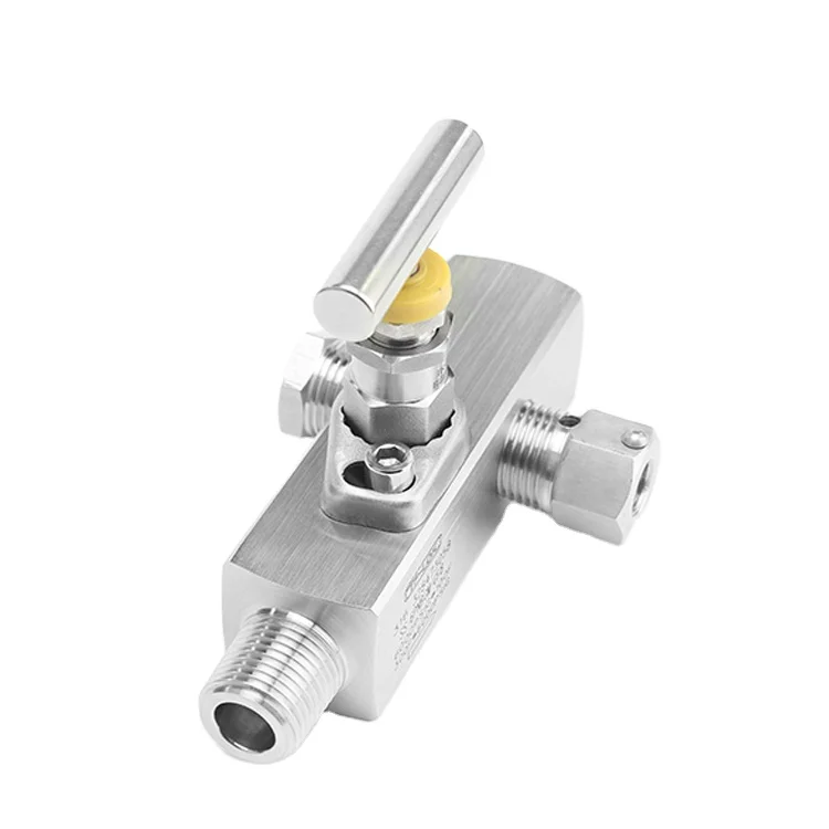 Stainless Steel Female 3-way Valve High Pressure Npt Male Thread Gauge ...