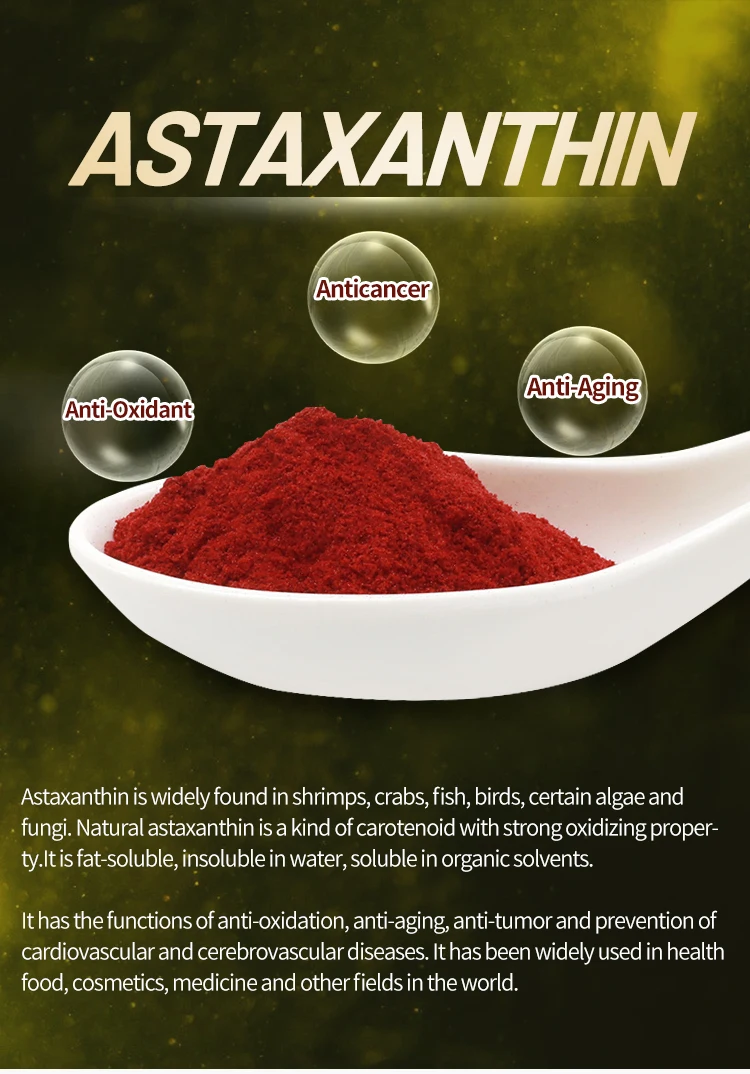 Manufacturer Natural Haematococcus Pluvialis Extract 2% Astaxanthin ...