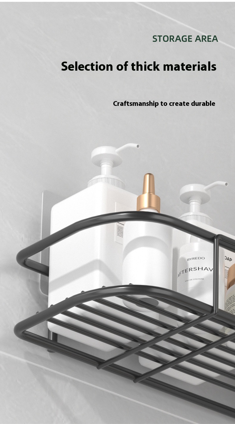 Strong Adhesive Metal Corner Storage Rack - Eco-friendly