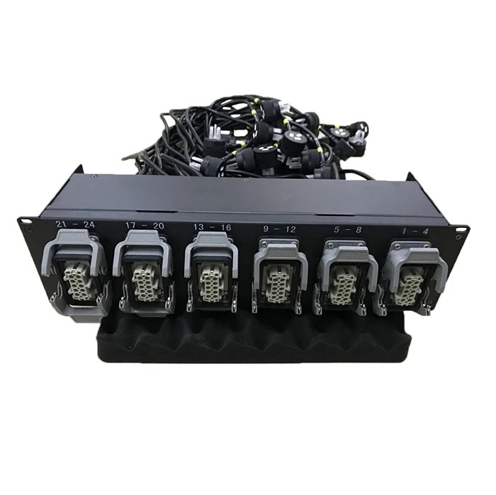 19 Core Socapex to AU Piggyback Plugs - Power Distribution