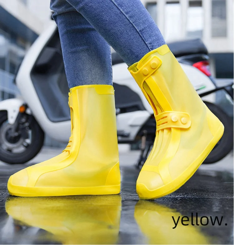 Pvc Rain Boots Women's Long Water Shoes Fashion Anti-skid Rubber Shoes ...
