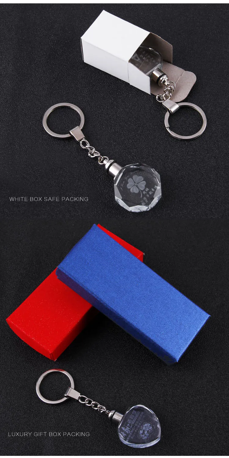 Custom Rectangular Sublimation Crystal Keychain - Perfect Gift