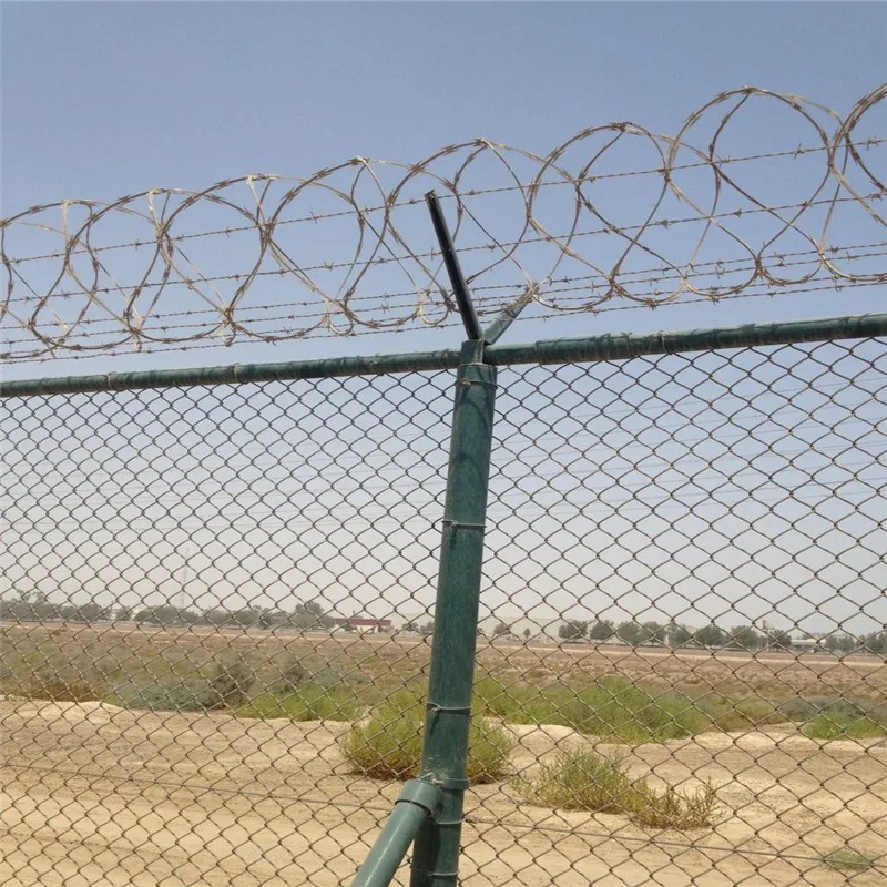 Saudi HCIS/ARAMCO PVC Coated Chain Link Fence with Post - Durable, Eco ...