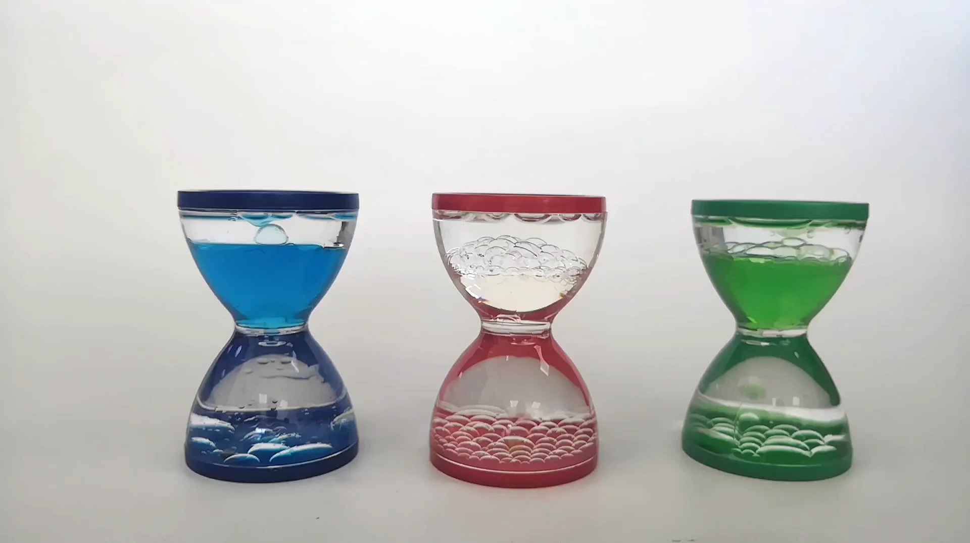 Lovely Eco-friendly Gourd Shape Motion Timers Colored Liquid Oil Bubble ...