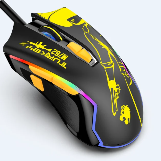 8 Keys Mouse Gaming Factory OEM ODM Mouse with RGB Running Horse Light ...