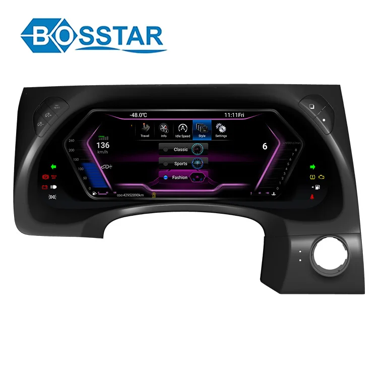 12.3inch LCD dashboard car speedometer and big screen instrument ...