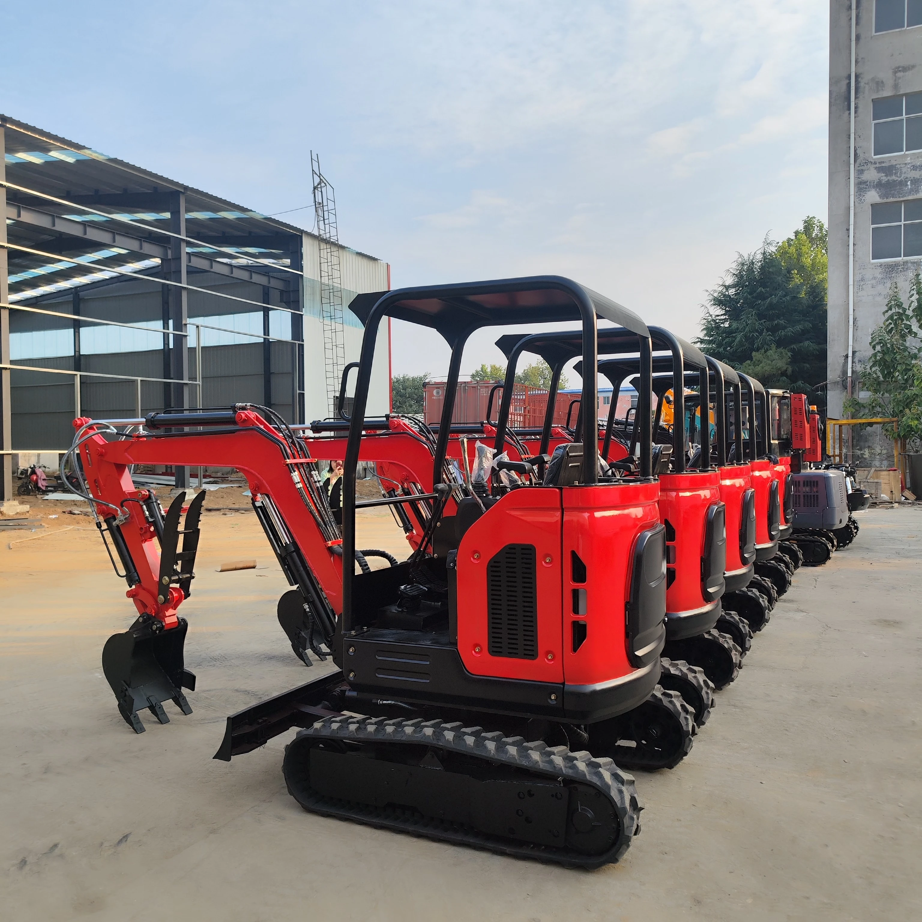 Hydraulic Pilot Digger Micro Crawler Bagger Digger Excavators Machine ...