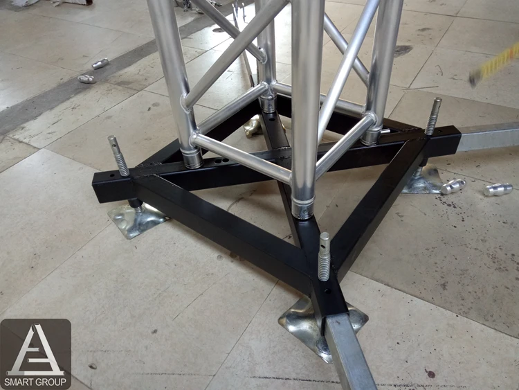 Aluminum Truss Tower Lifting System - Steel Base & Certifications