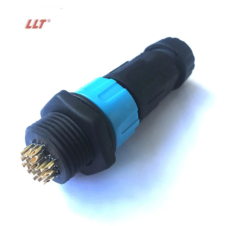 18 Pin Waterproof Connector Ip68 5a 100v Led Power Cable Plug ...
