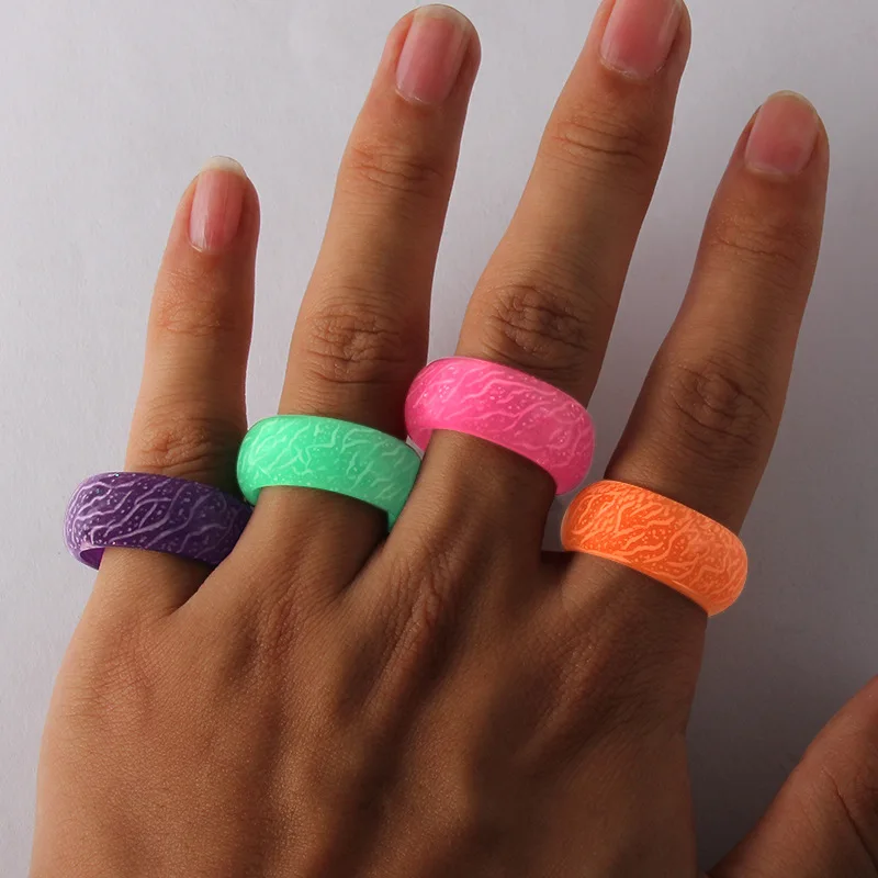 Wild Cool Luminous Pattern Rings - Custom Personalized Glow Rings