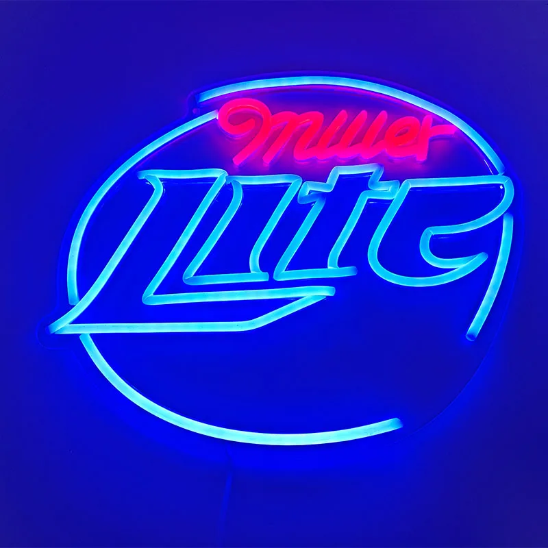 Miller Lite Led Neon Sign 12v With On/off Swith Usb - Buy Neon Sign ...