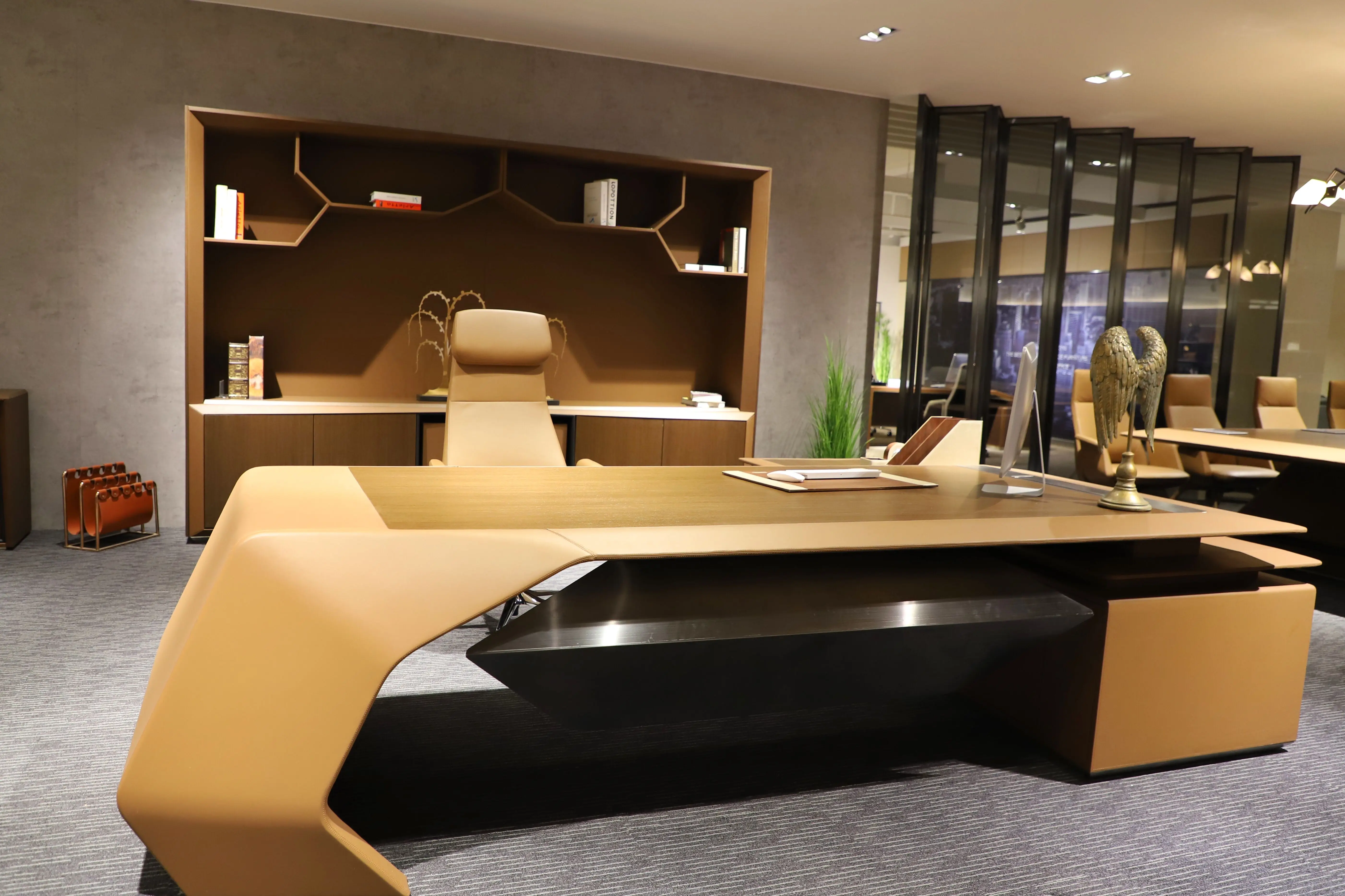 路易斯首席执行官老板办公室办公桌h-02大尺寸行政办公桌豪华办公家具桌子贴面完成 - Buy 首席执行官办公桌，豪华办公家具，行政办公桌 ...