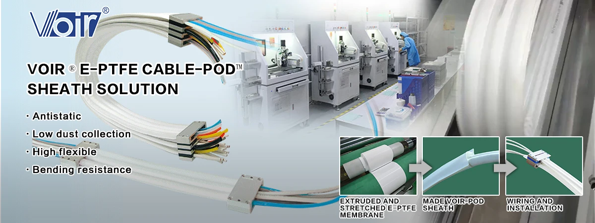 VOIR Cable-Pod Customized High Flexible Antistatic Trackless Cable Sheath