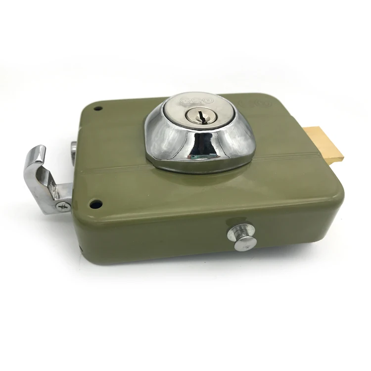 Spanish Style Outdoor Brass Latch Gate Rim Door Lock