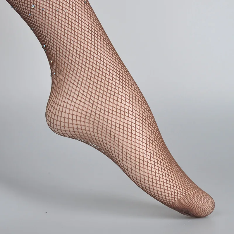 Colored White Diamonds Crystal Drilled Fishnet Stockings Pantyhose ...