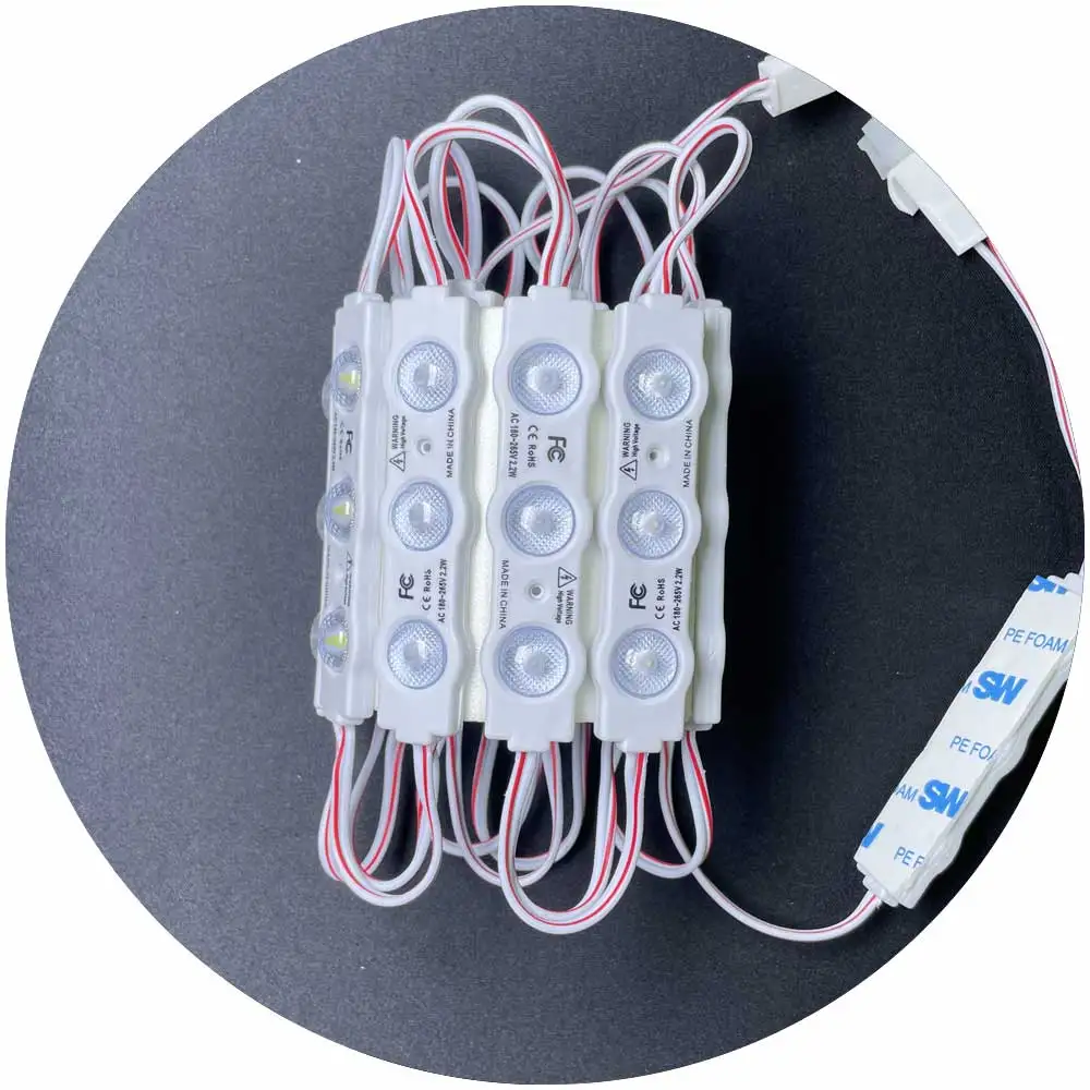 3chips Lens 160 Degree 2.2w 3w AC Led Module 220v 110v Input No Need ...