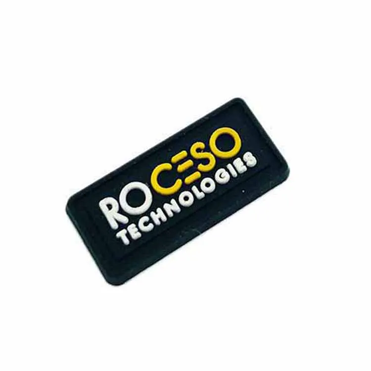 Custom Color 3d Brand Logo Raised Clothes Rubber Name Tag By Factory ...