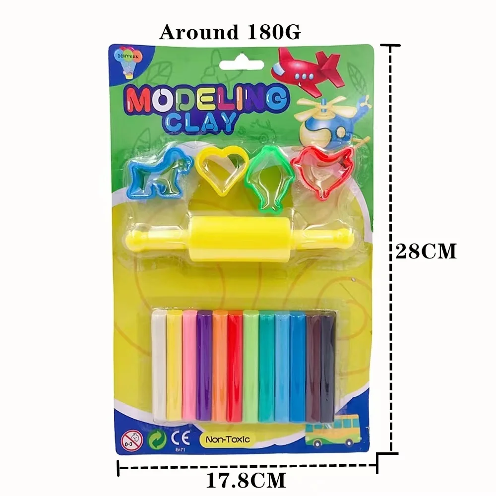 Air Dry Clay,12 Color Modeling Set with 5 Sculpting Tools, Magic Foam ...