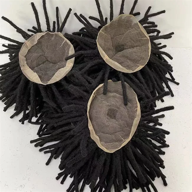 In Stock Dreadlock Toupee For Men 8x10 Lace Pu Base Afro Toupee ...