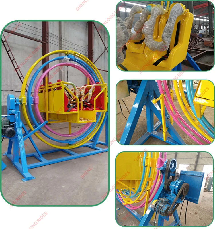 Exciting 6 Seats 3d Human Gyroscope Rides For Sale Spaceball Rides ...