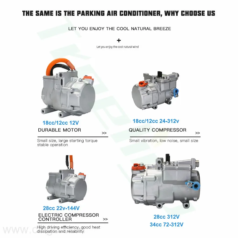 Universal 12V AC Compressor for Electric Cars - R134a Refrigerant, 1 ...