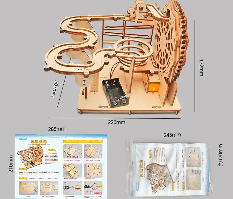 Diy Science and Technology Small Production Wooden Electric Track ...