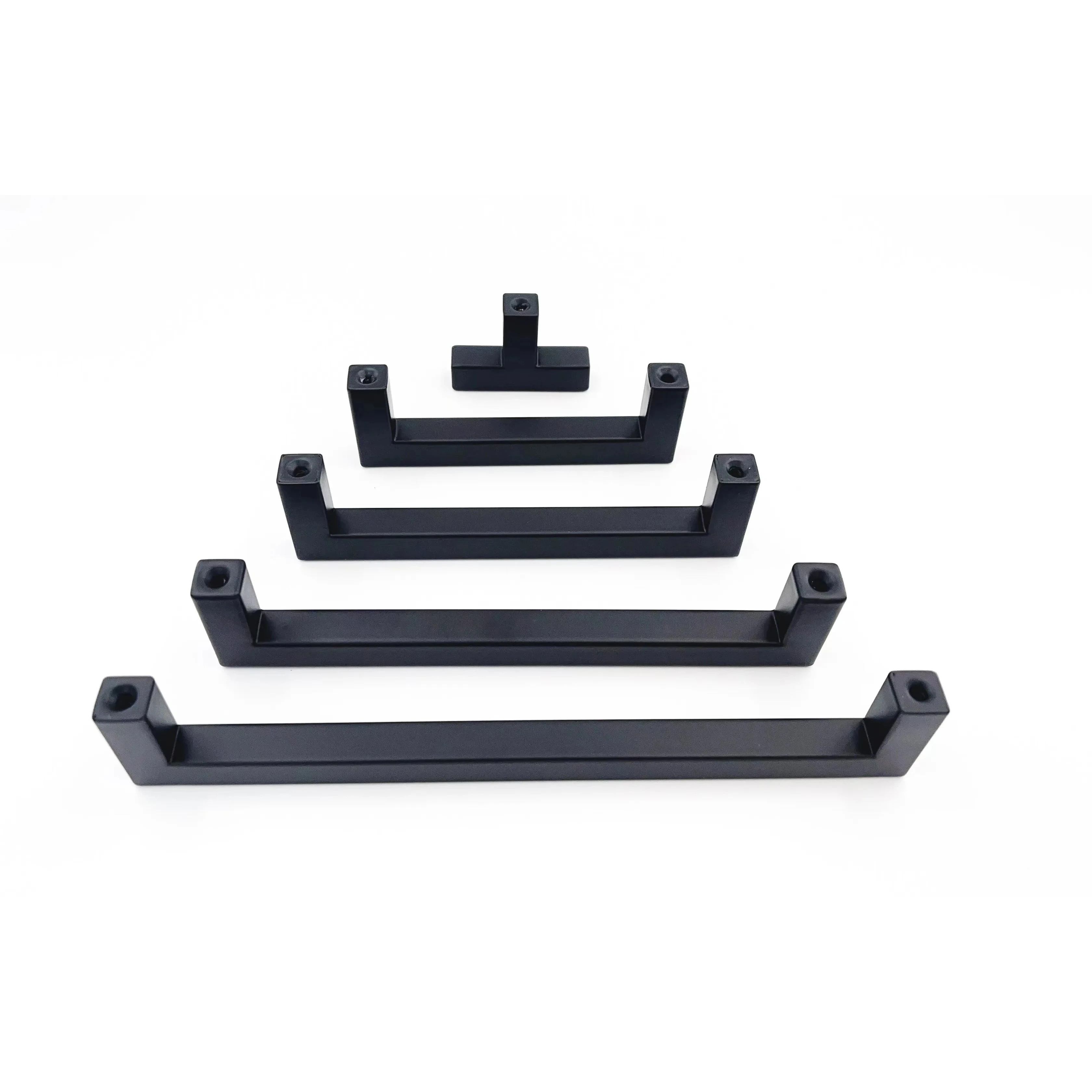Black Cabinet Handles Square Furniture Hardware Kitchen Door Handles ...
