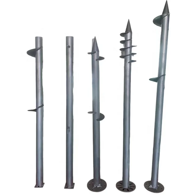 Helix Ground Screw Pile Pole Anchor Foundations - Buy Screw Piles For ...