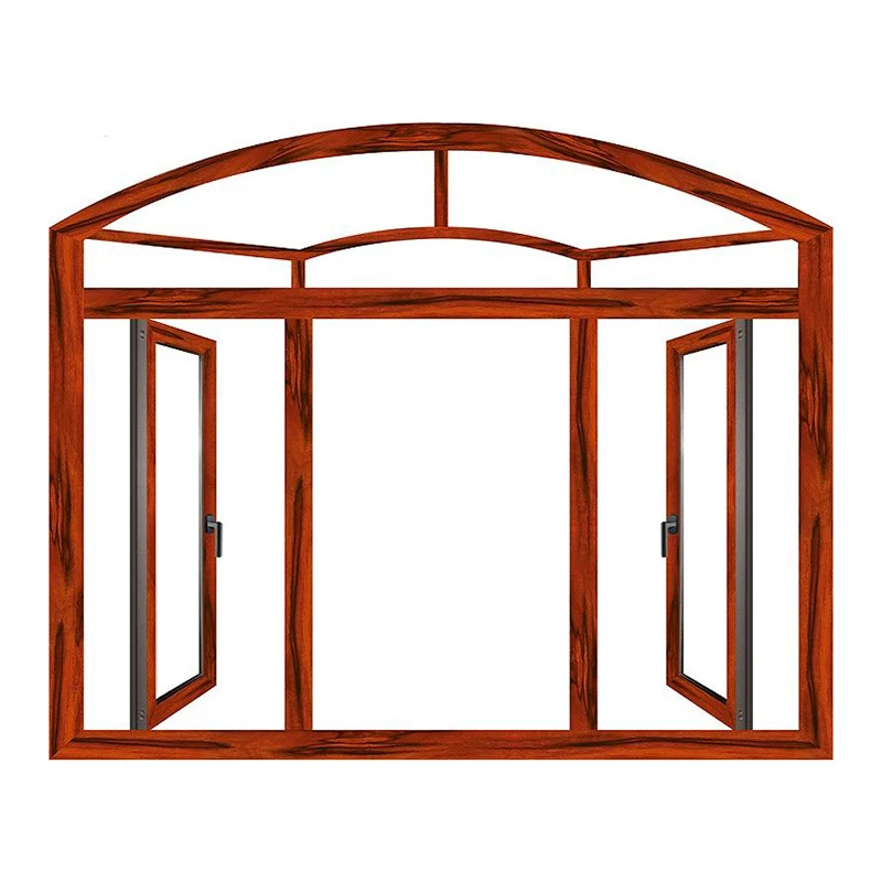 Factory Customized Modern Arch Shaped French Aluminum Windows And Doors ...