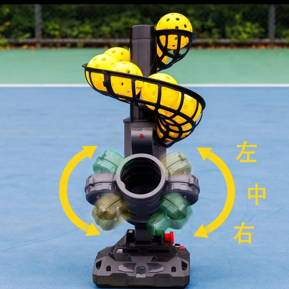 Pickleball Automatic Launcher Adjustable Speed Spin Angles Dinks Chops ...