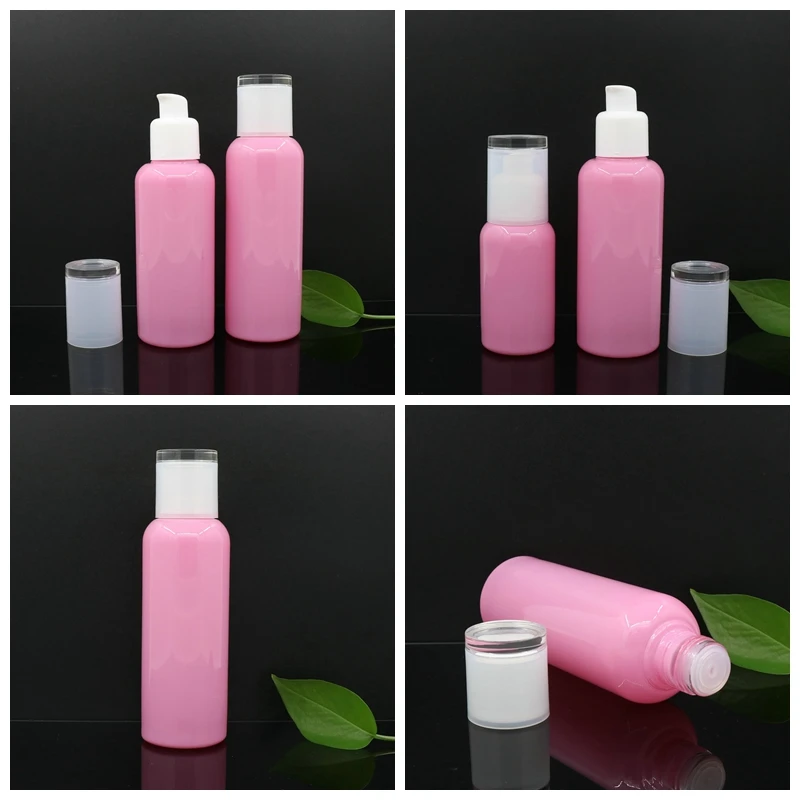 Cosmetic Packaging Lotion Bottle Glass And Cream Jar Set - Buy Lotion ...