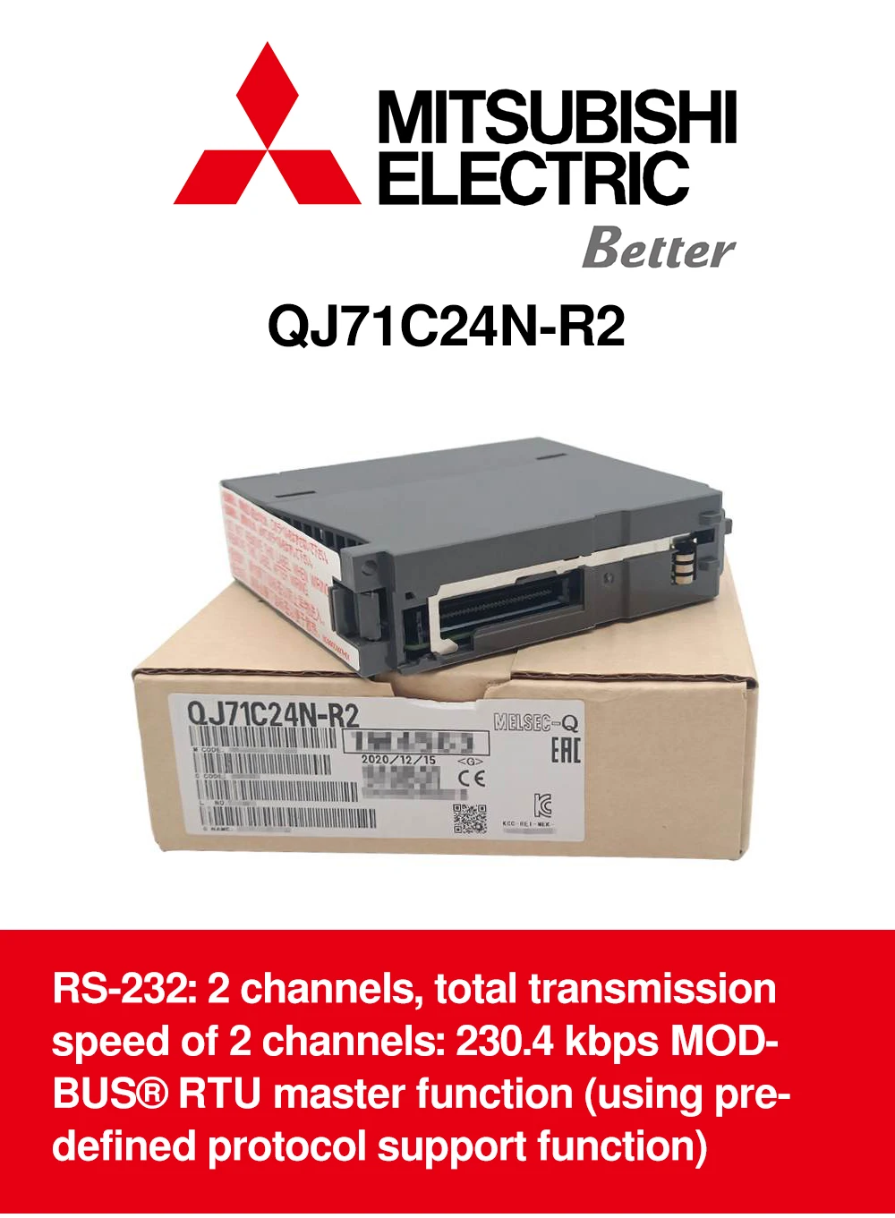 三菱melsec Q Communcations Rs 232单元plc模块qj71c24n-r2 - Buy Qj71c24n-r2,Plc ...