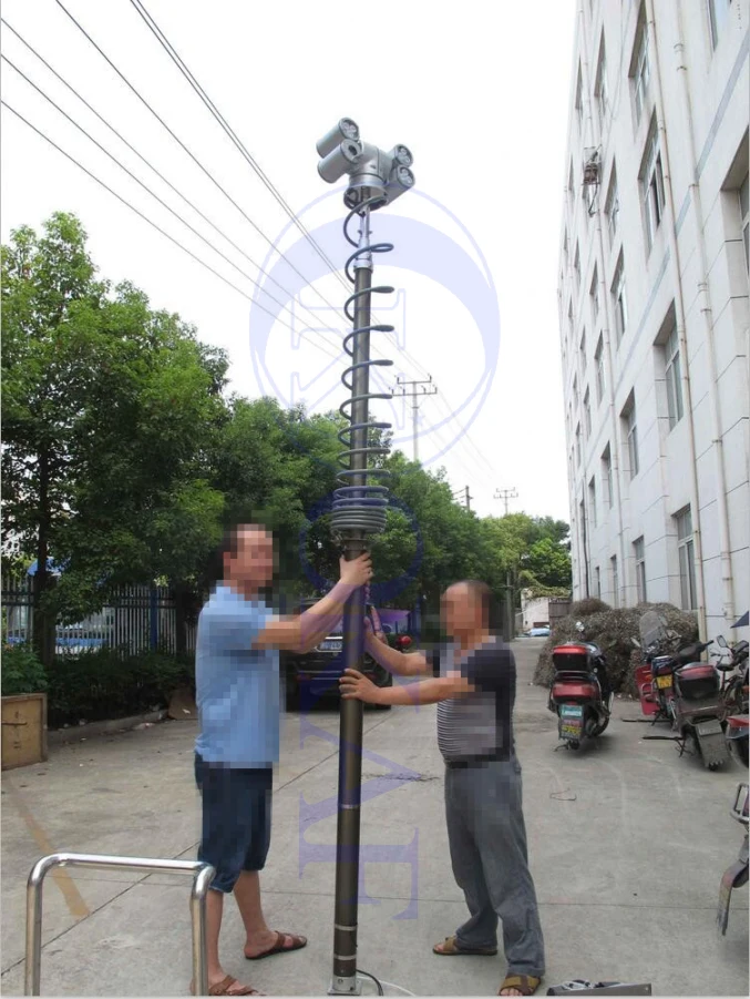 Vehicle Mounted Portable Mobile CCTV Security Camera Tower