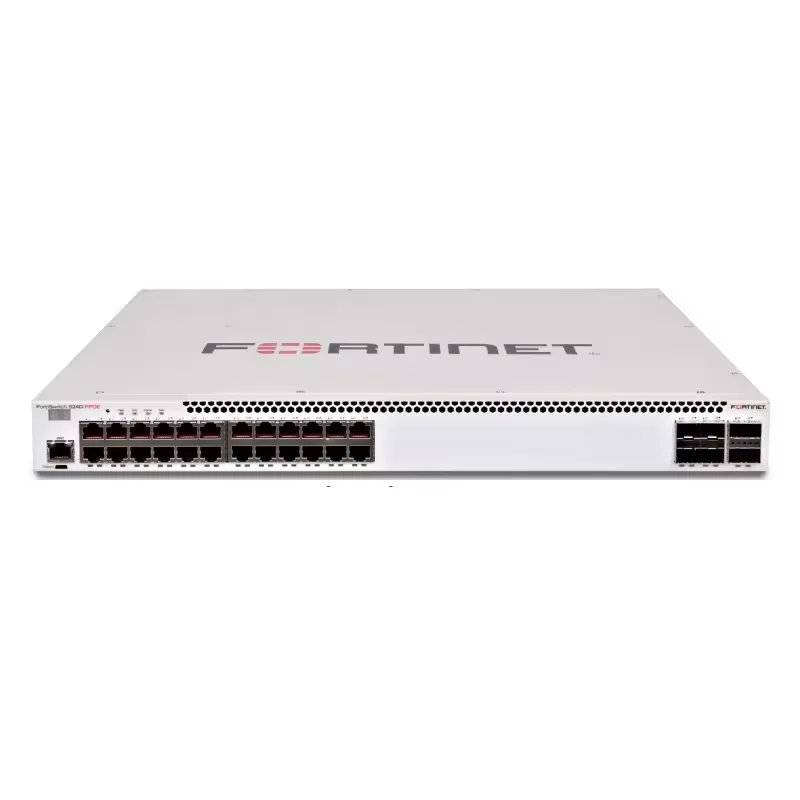 Fortinet Network Switch FS-524D-FPOE with 24 GE/RJ45 Ports, 4x 10 GE ...