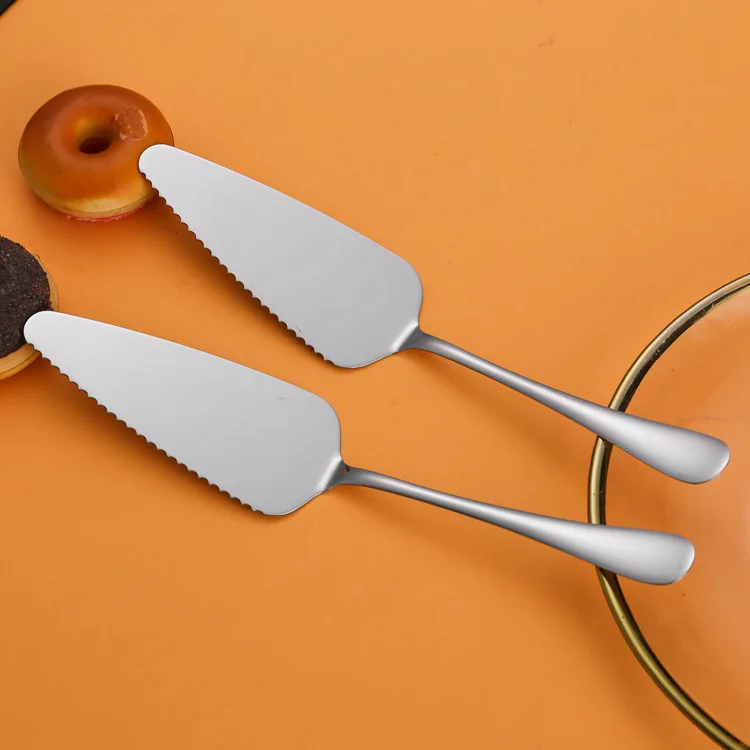 Metal Triangle Shovel Knife Stainless Steel Cake Cheese Pizza Birthday ...