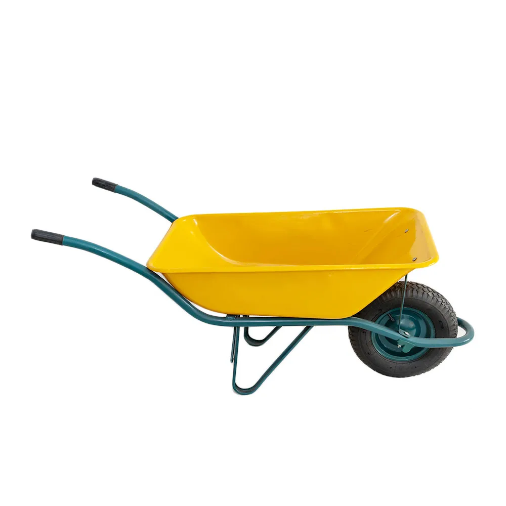 Wh400 Single Wheel Red Metal Tray Wooden Handle Wheelbarrow - Buy Metal ...