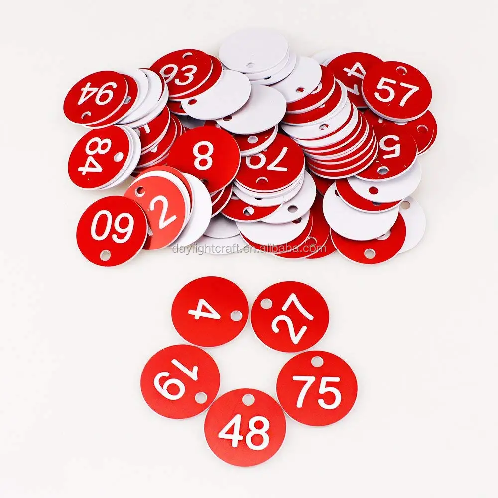 Customized Locker Number Tags - Promotional ID Discs