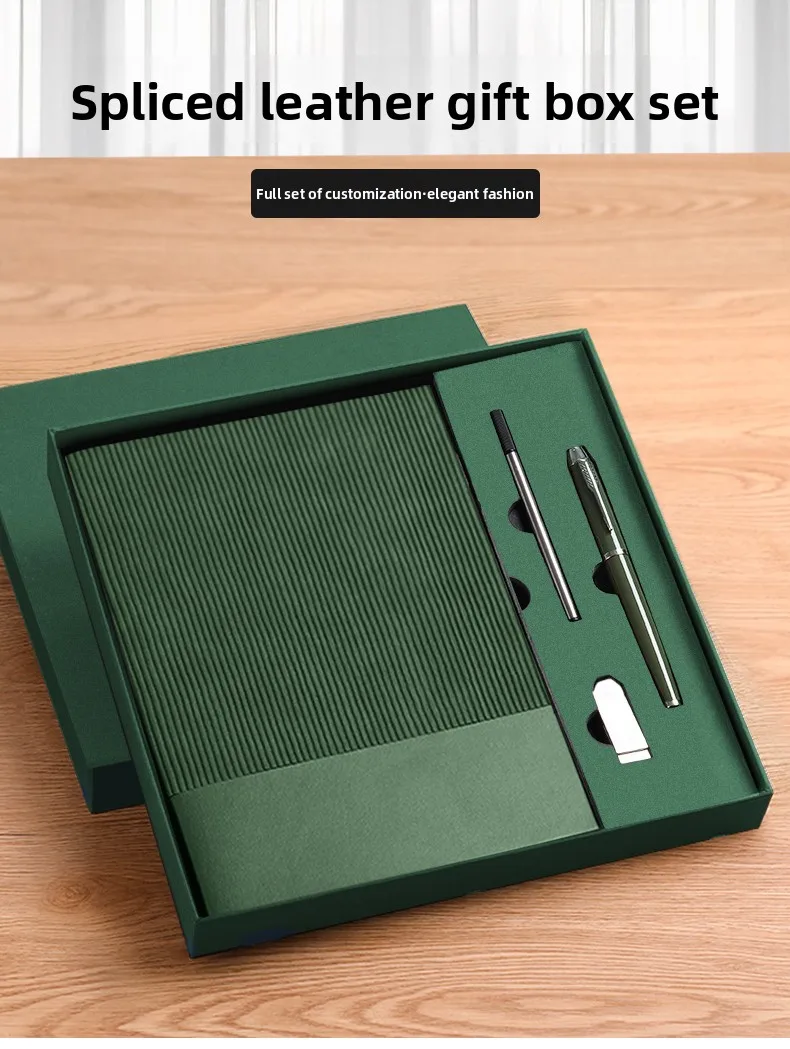 High-End Retro A5 Business Notebook Customizable Logo Soft Leather ...