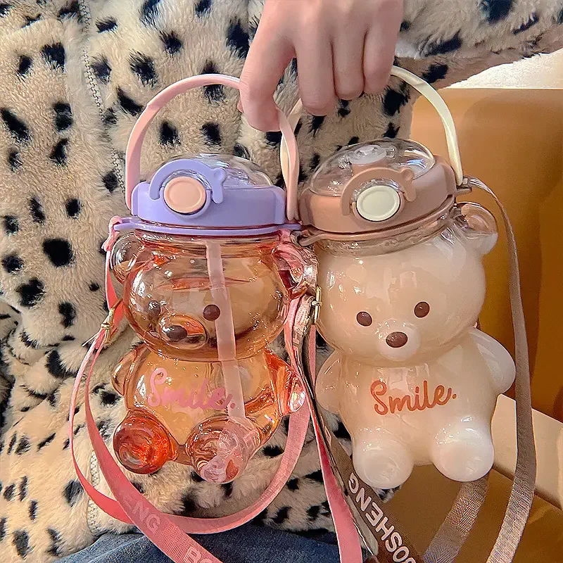 Cute Tiktok Gradient Water Bottles - Perfect for Kids