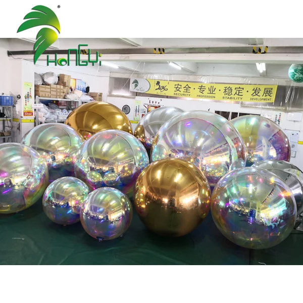 Colorful Inflatable Reflective Ball , Giant Inflatable Disco Balls for ...