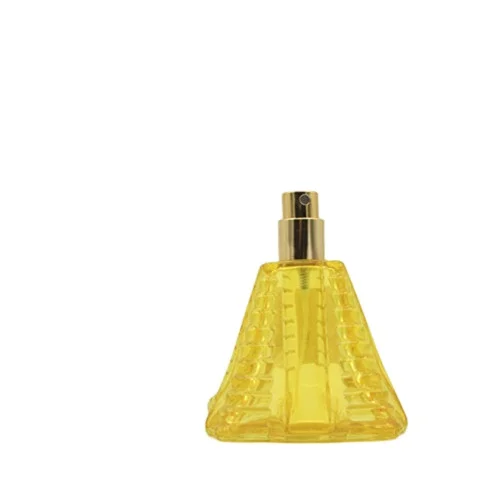 100ml Pyramid Shaped Glass Perfume Bottle - Clear & Durable