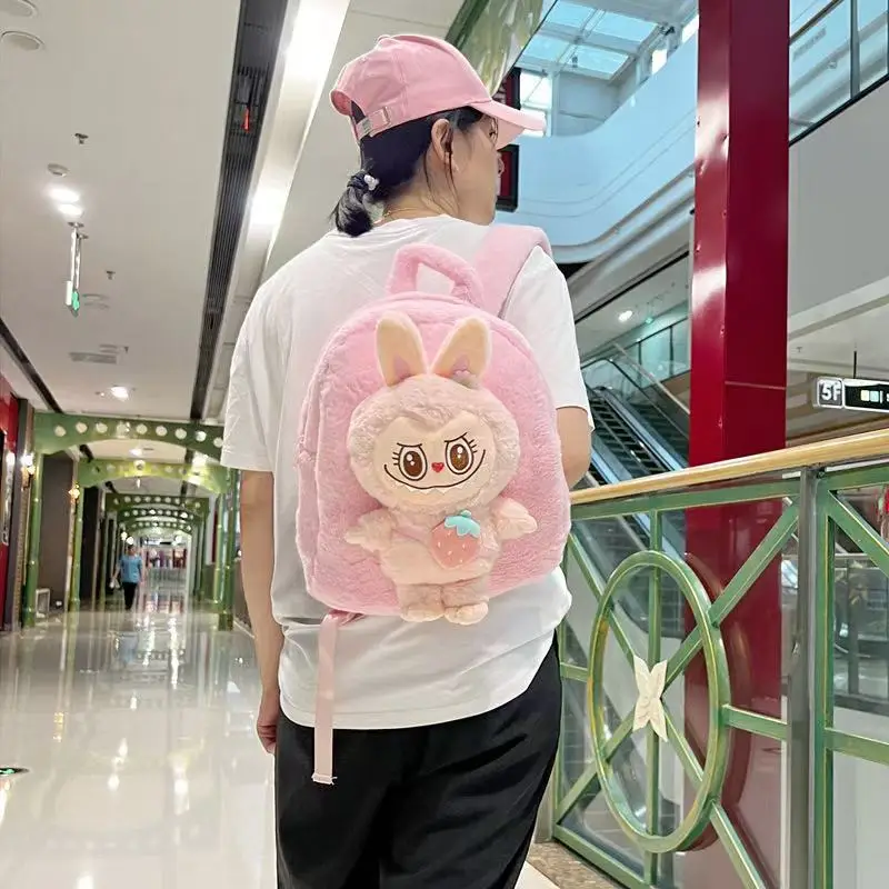Botu Large Capacity Labubu Plush Backpacks - Cute & Soft