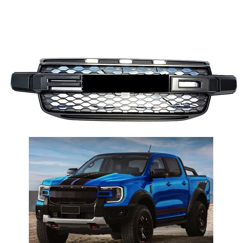 MAICTOP Car Accessories ABS Plastic Front Bumper Mesh Grille for Ranger ...