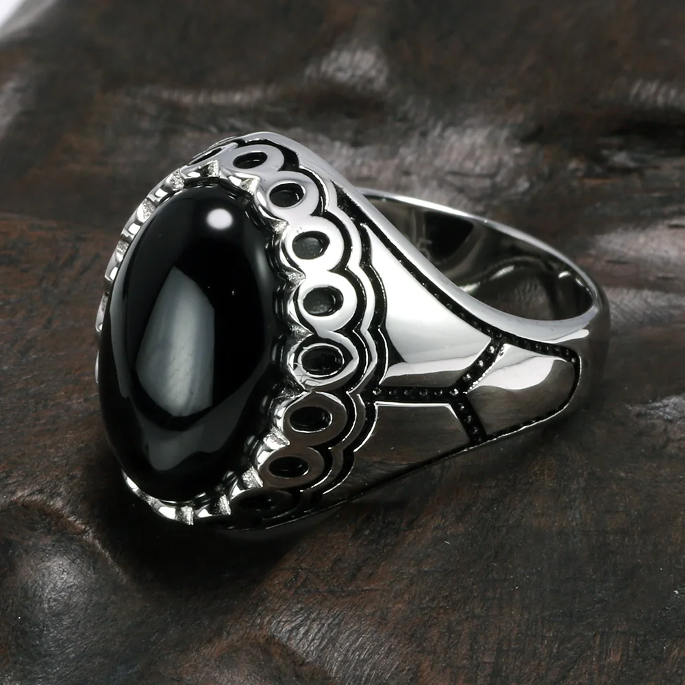 Genuine Solid 925 Sterling Silver Rings Antique Turkey Rings Big With ...